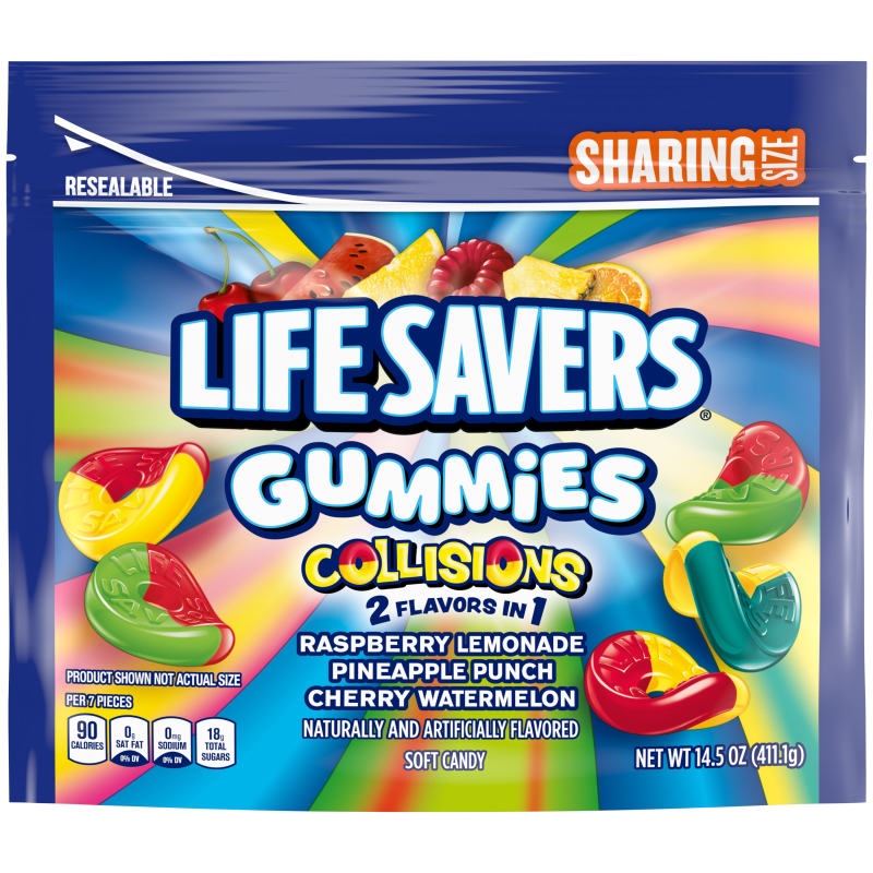 LIFE SAVERS Gummies Collisions Candy Sharing Size Bag, 14.5 oz | Life ...