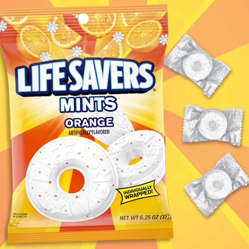 LIFE SAVERS Orange Mints Bag, 6.25 oz | Life Savers